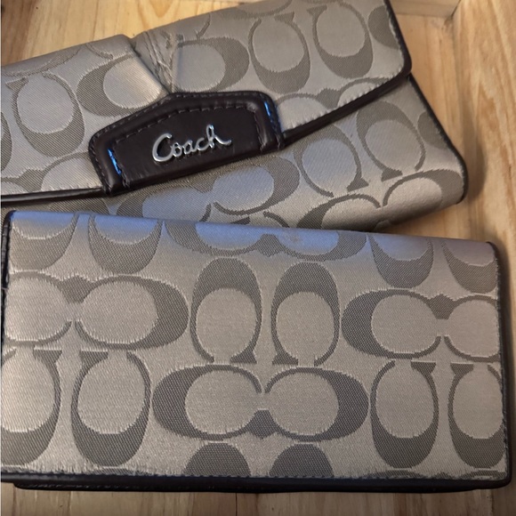 Coach | Bags | Coach Signature Wallet And Matching Checkbook | Poshmark